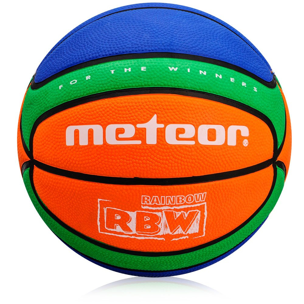 METEOR BASKETBALL BALL CELLULAR #5 orange/green/blue | SPORT ...